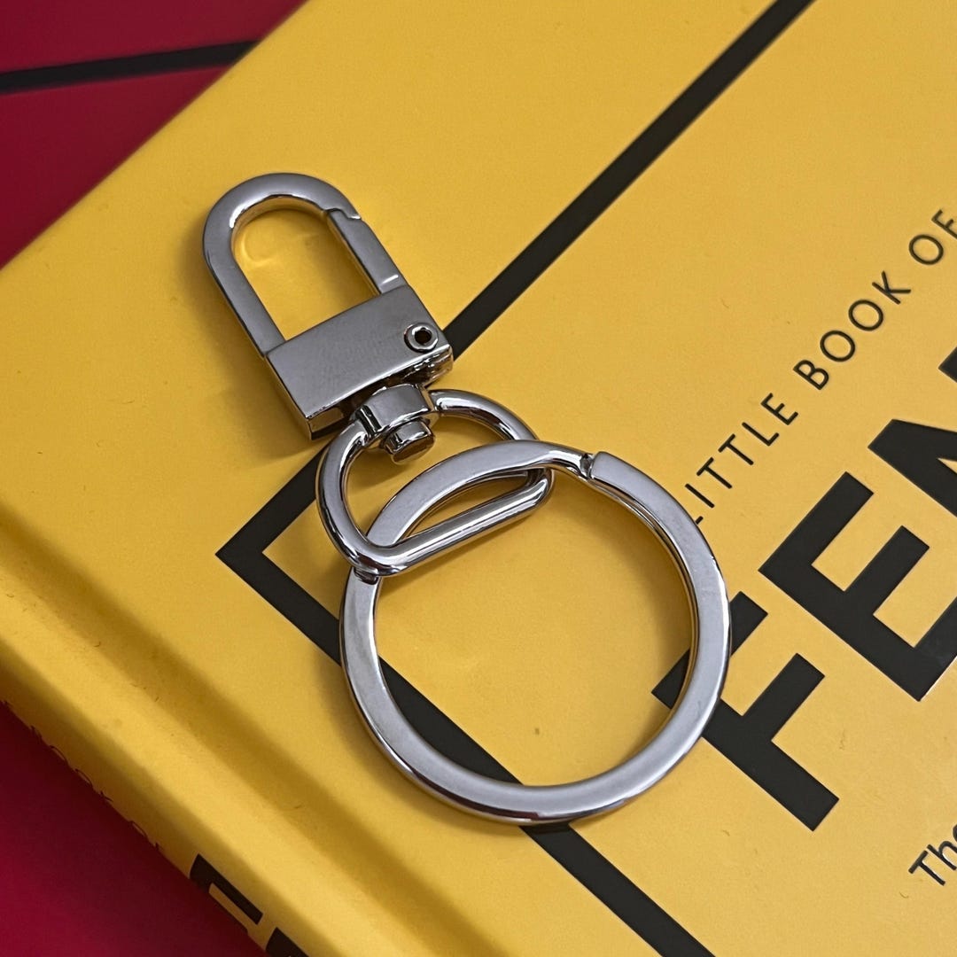 Gold Silver Keychain Swivel Clip Bag Charm in Polished Finish - Etsy