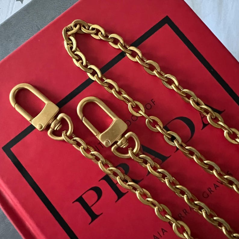 Shoulder Oval Chain Strap Replacement Old Gold for Pochette Métis - Etsy