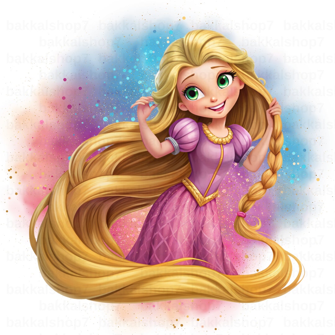 Rapunzel Png, Rapunzel Clipart, Cute Rapunzel , Transparent Design - Etsy
