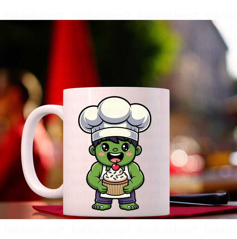 Cute Green Superhero Chef Clipart, Kids Baker Hero PNG, Cartoon Chef ...