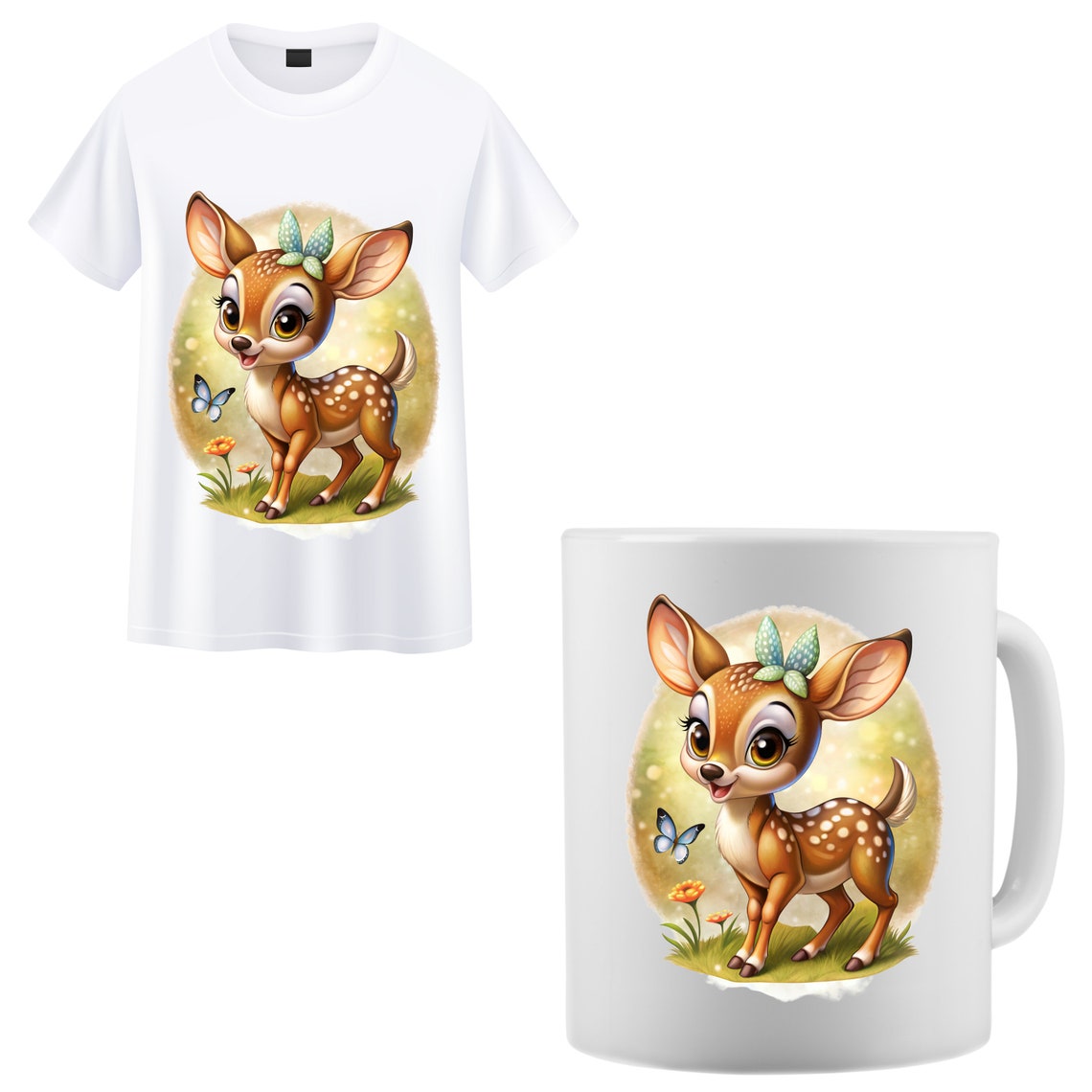 Cute Bambi Clipart, Bambi Png, Transparent Design, DİGİTAL DOWNLOAD - Etsy