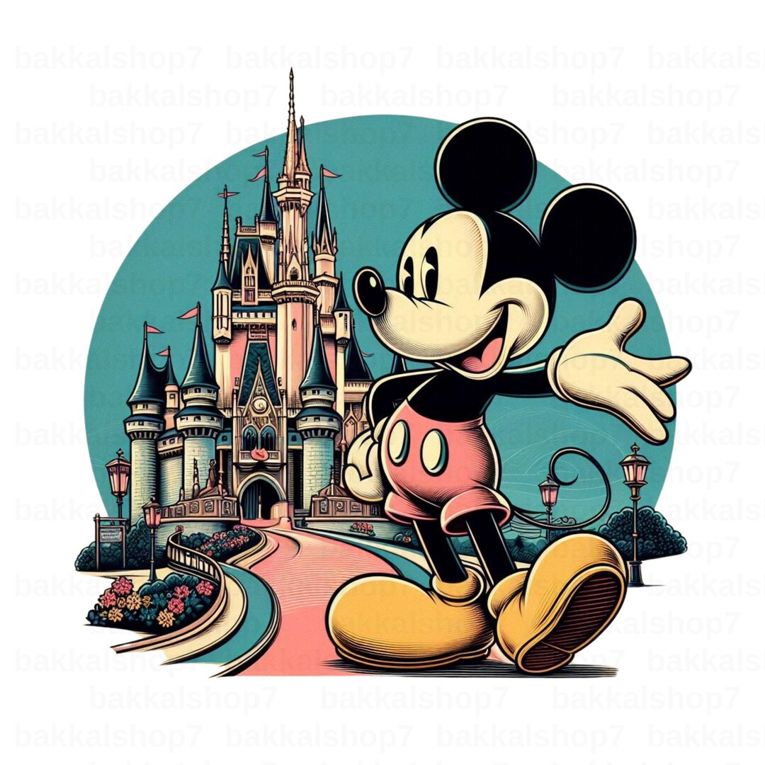Mickey Mouse Png, Retro Mickey Mouse Clipart, Transparent Design ...