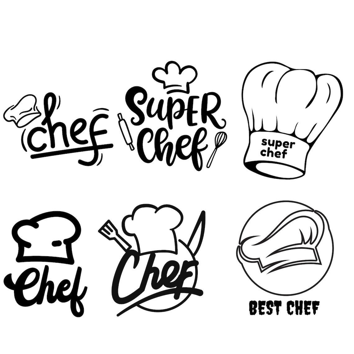 Chef Svg Bundle. Chef Png Bundle, Super Chef Clipart, Instant Downlaod ...