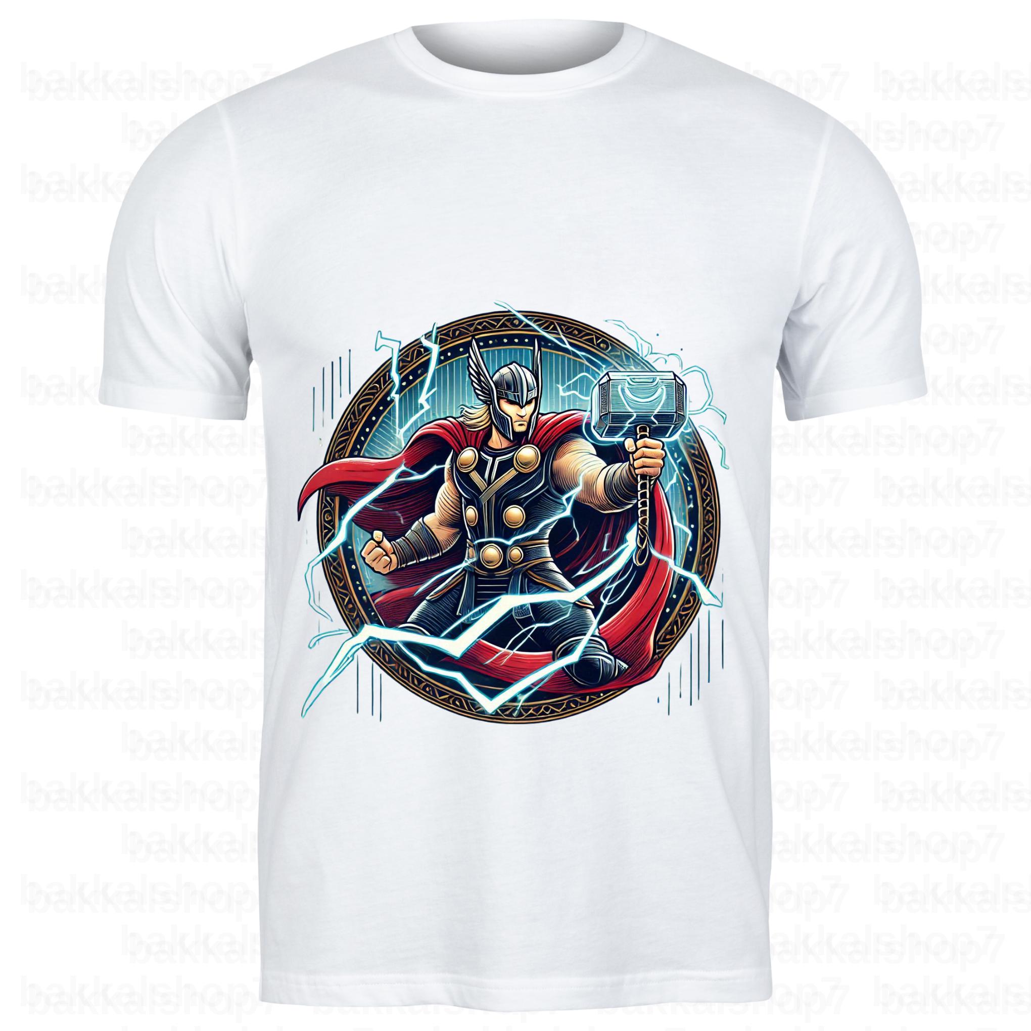 Thor Lightning Hero PNG, Dynamic Thunder God Art, Neon Storm Superhero ...