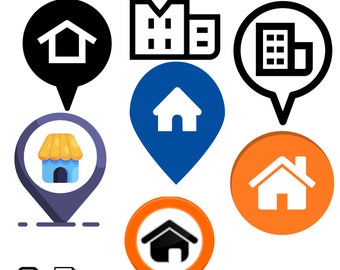 Map Location Icon , Location Maker ,png-svg - Etsy