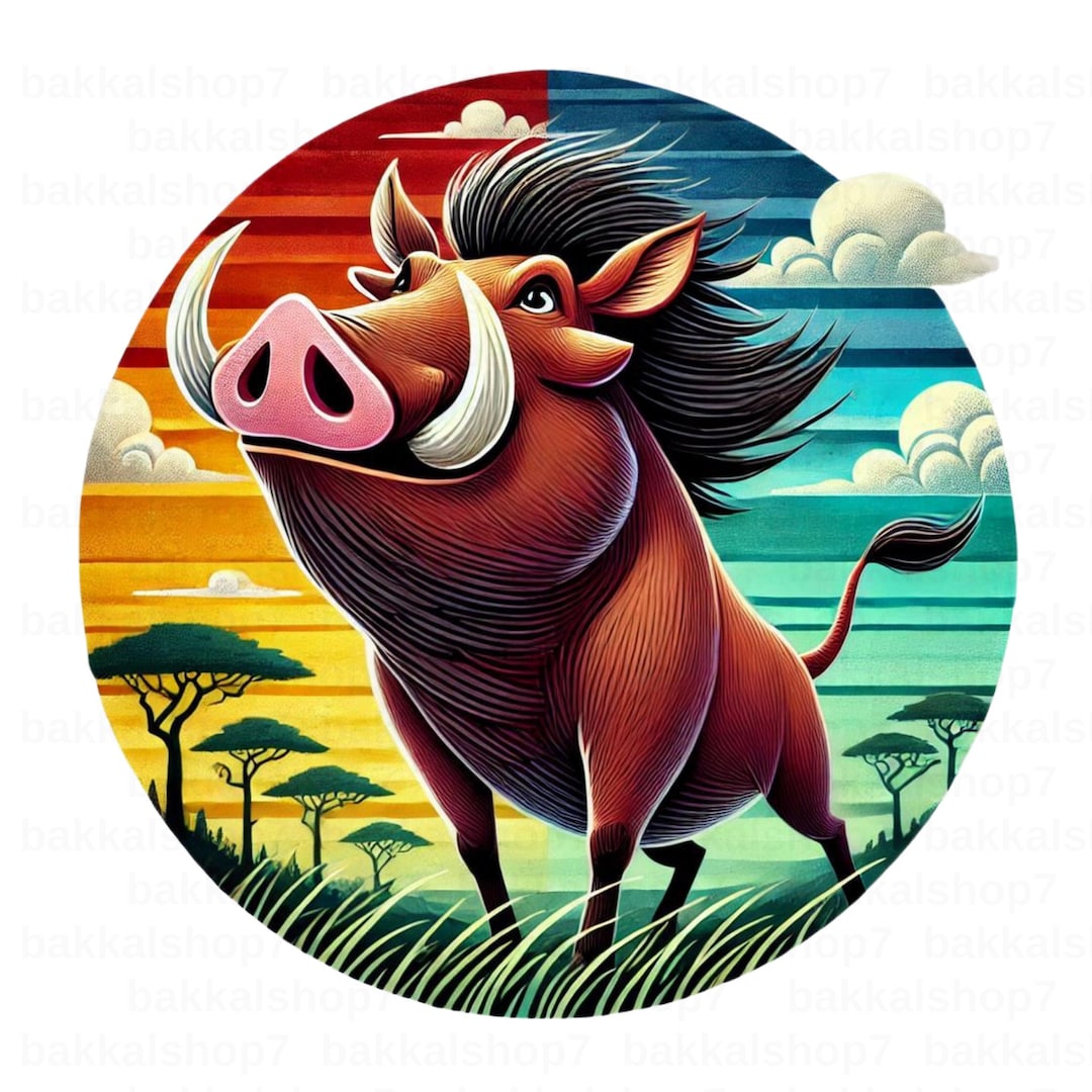 Pumbaa Clipart, Pumbaa PNG , the Lion King, Transparent Design, DIGITAL ...