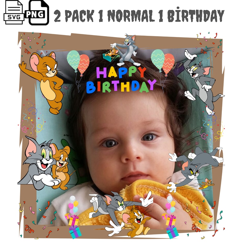 Tom and Jerry Frames Transparent Background PNG/SVG Digital Download ...