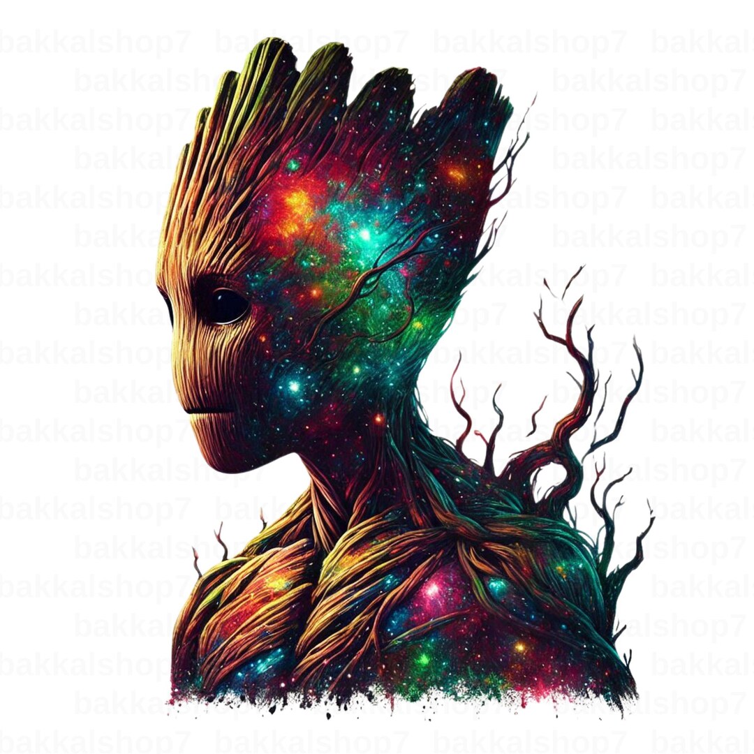 Cute Groot Digital Download – Adorable Space Hero PNG – Fantasy Tree ...