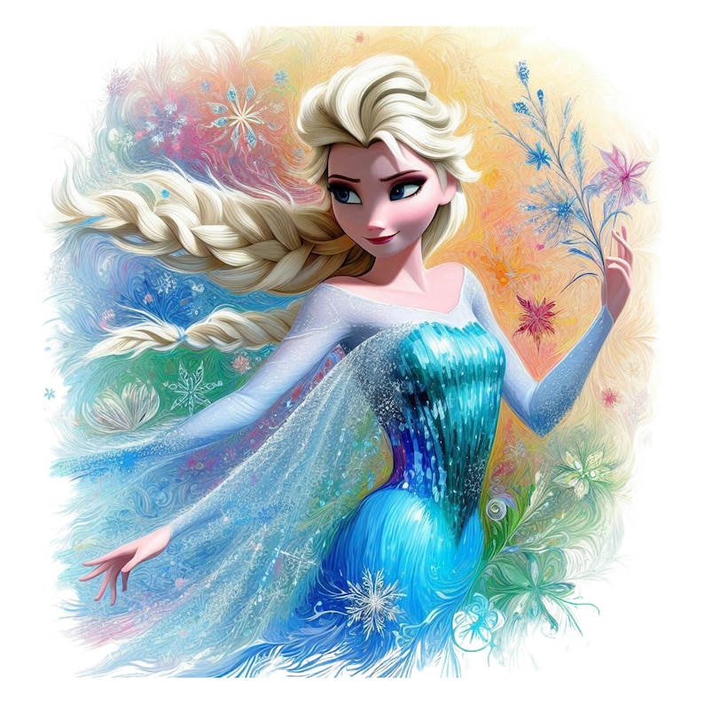 Póster de la Princesa Elsa: Decoración para habitación infantil ...