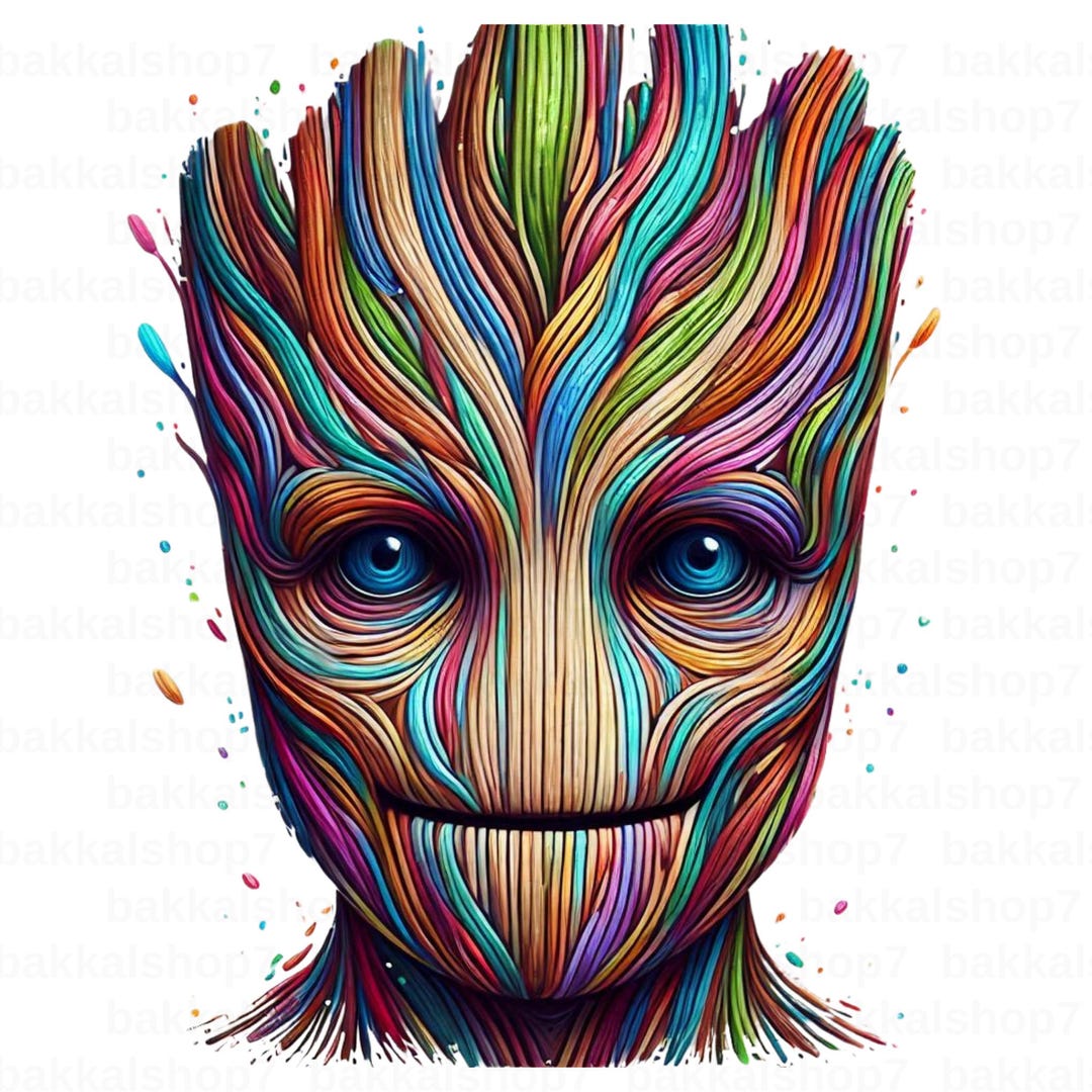 Cute Groot Digital Download – Adorable Space Hero PNG – Fantasy Tree ...