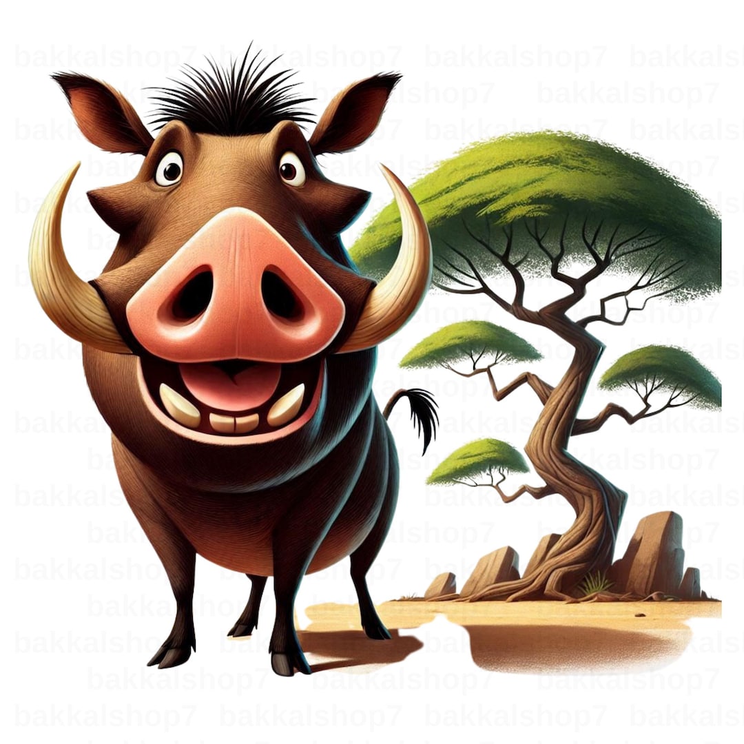 Pumbaa Clipart, Pumbaa PNG , the Lion King, Transparent Design, DIGITAL ...