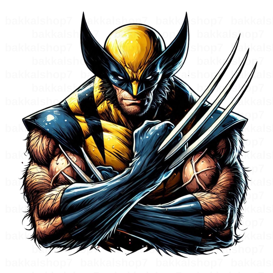 Wolverine PNG, Hero Wolverine Clipart, Transparent Design, DIGITAL ...