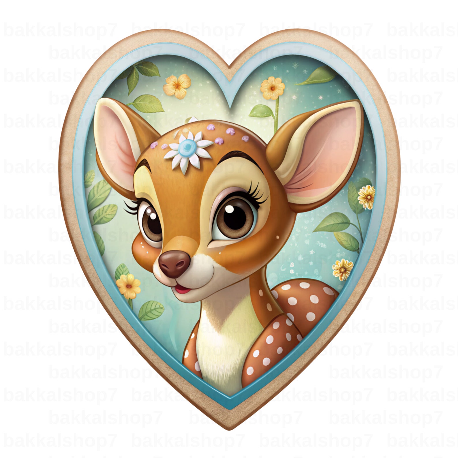 Set of Bambi Clipart PNG Files DIGITAL DOWNLOAD Printable, Instant ...