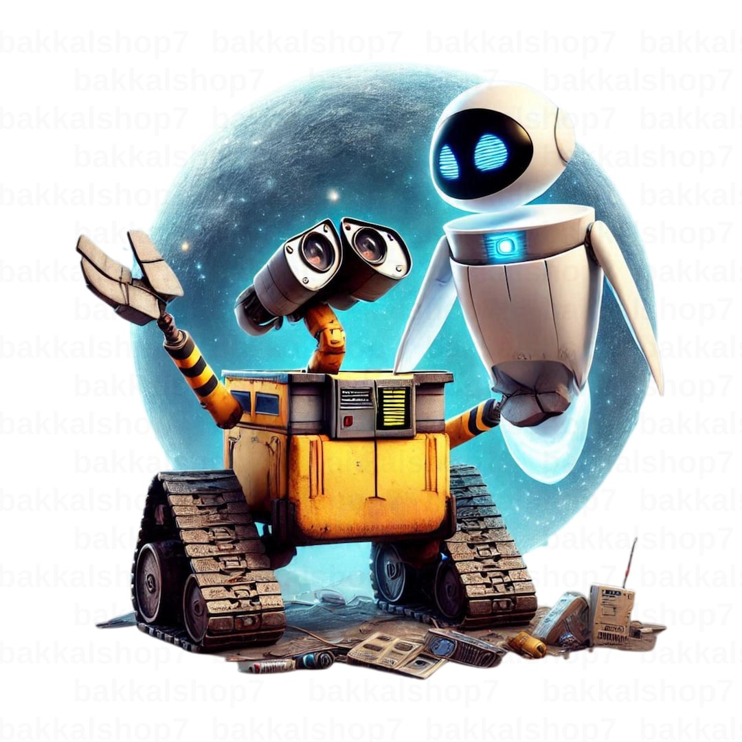 Wall_e Clipart, Wall-e Eve PNG, Transparent Design, DIGITAL DOWNLOAD - Etsy