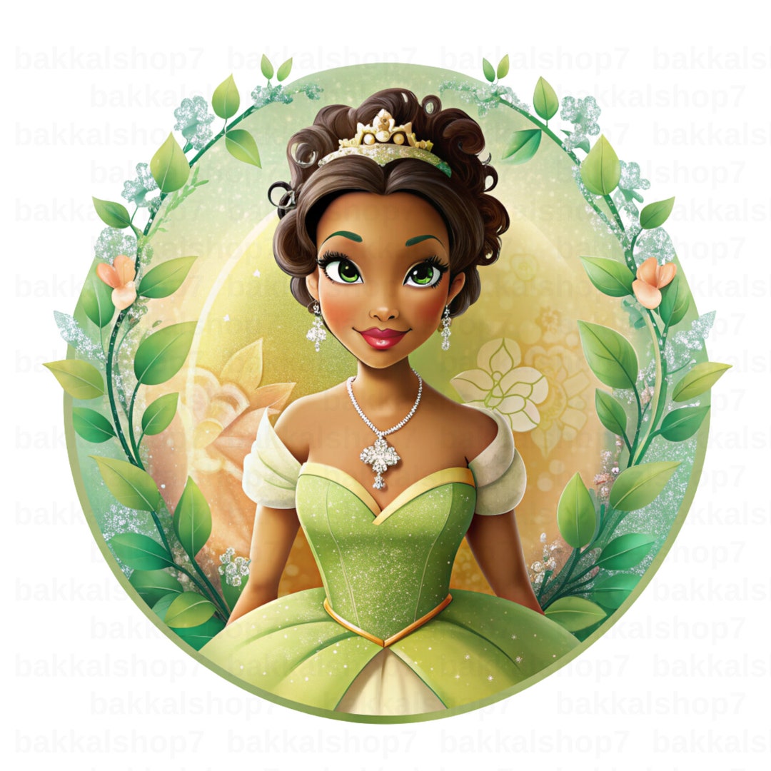 Princess Tiana Clipart, Princess Tiana Png , Transparent Design - Etsy