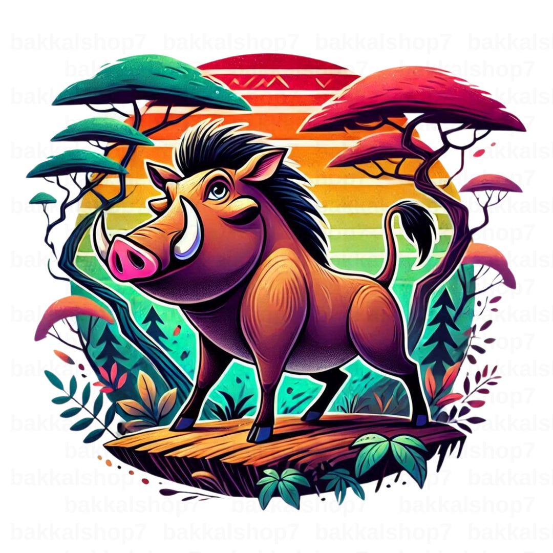 Pumbaa Clipart, Pumbaa PNG , the Lion King, Transparent Design, DIGITAL ...