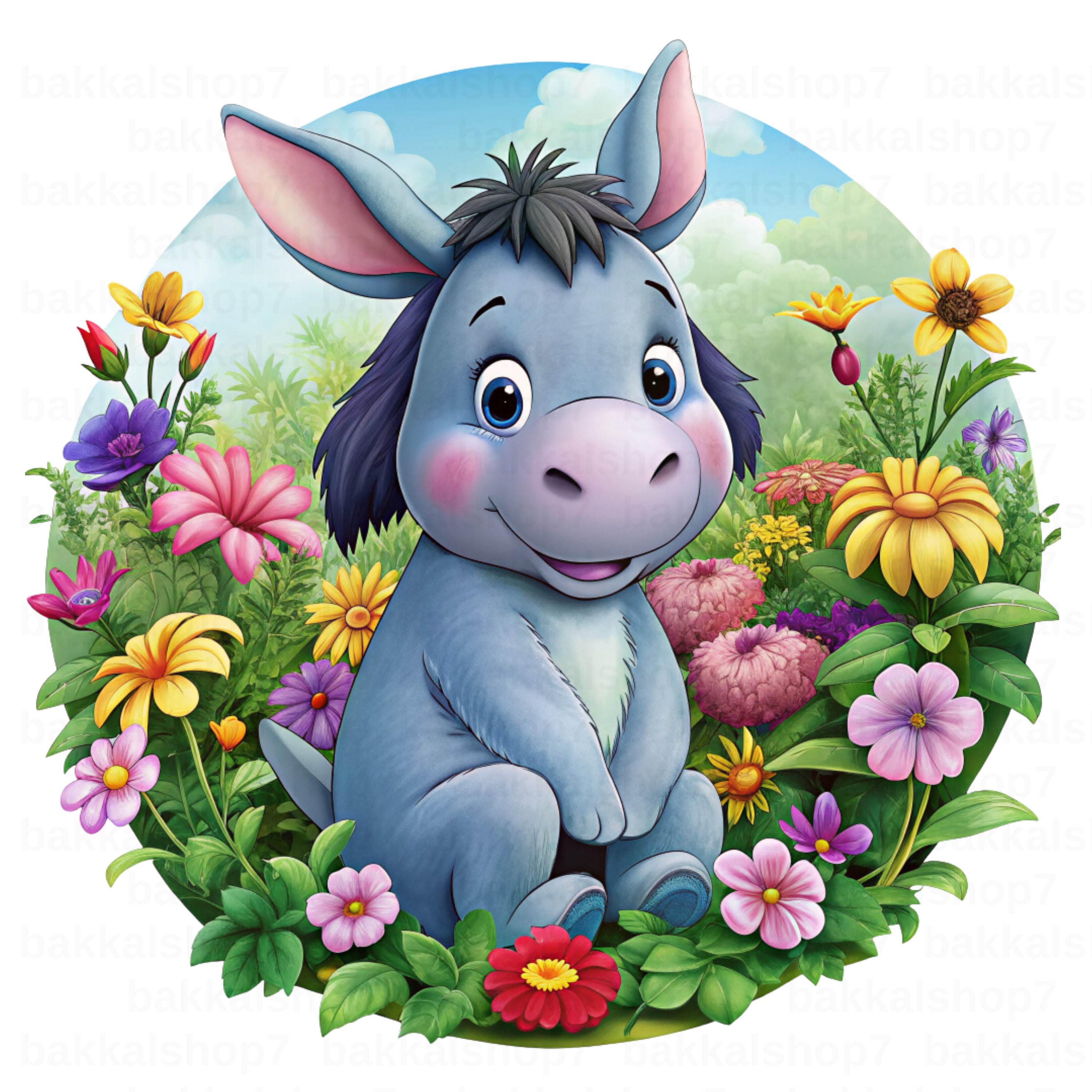 Eeyore Png, Eeyore Clipart, Cute Eeyore , Transparent Design - Etsy