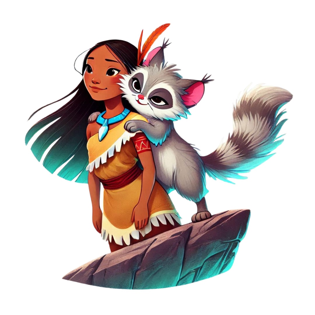 Princess Pocahontas Clipart, Princess Pocahontas Png ,meeko ...