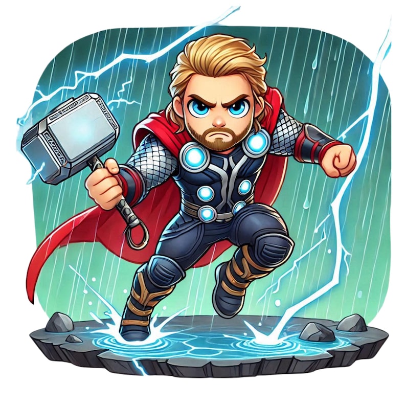 Thor PNG, Thor Hammer Clipart, Transparent Design, DIGITAL DOWNLOAD - Etsy