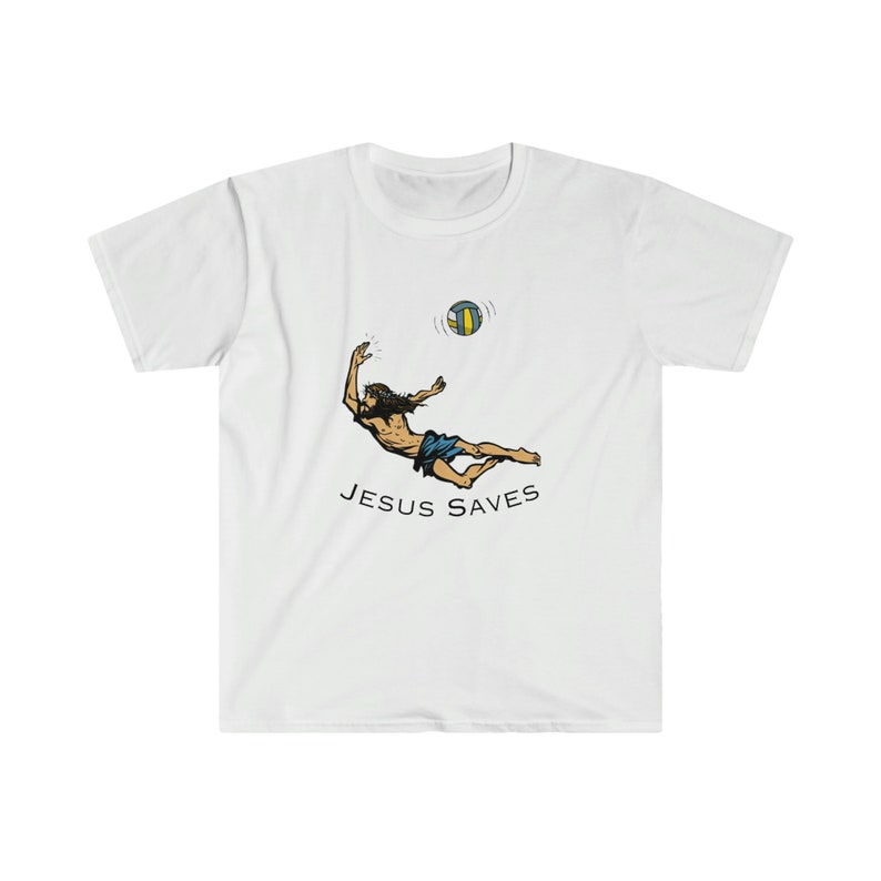 Jesus Saves Volleyball T-shirt - Etsy