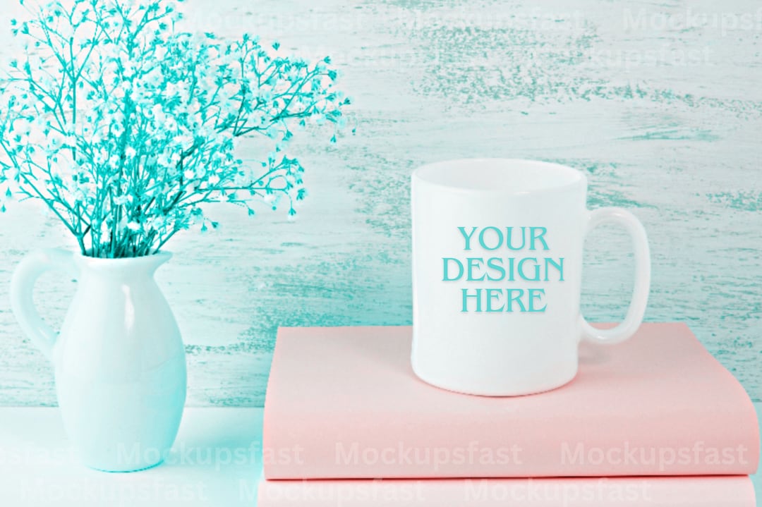 Spring Mug Mockup, White Mug Mockup, Coffee Mug Mockup, Spring Coffee ...