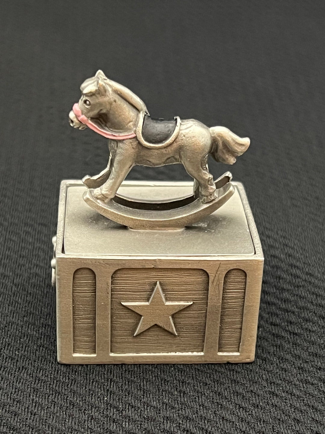 Vintage Selangor Fine Pewter Rocking Horse Trinket Box 1982 Hudson - Etsy
