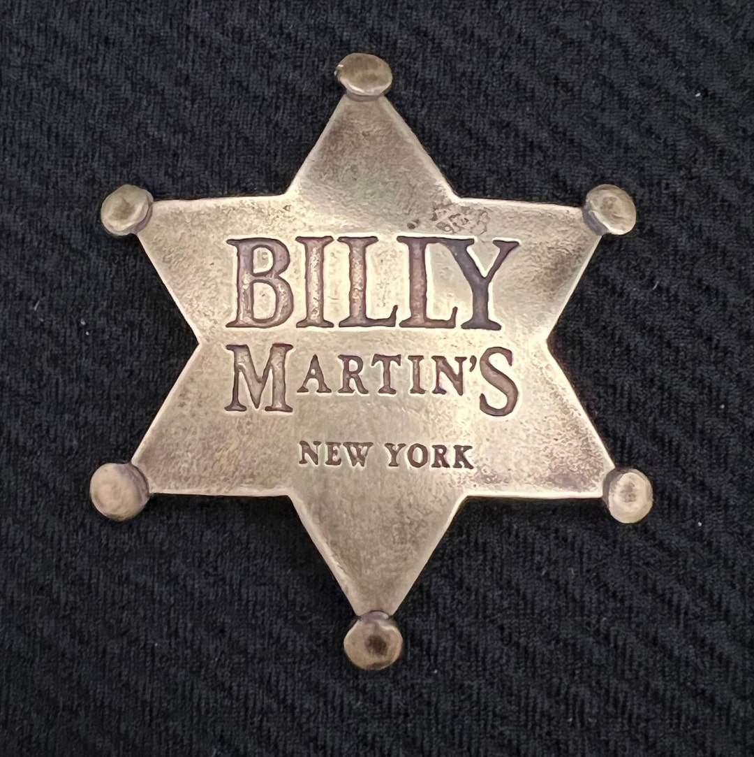Vintage Stinking Badges Sheriff Pin Billy Martin's New York Brass - Etsy