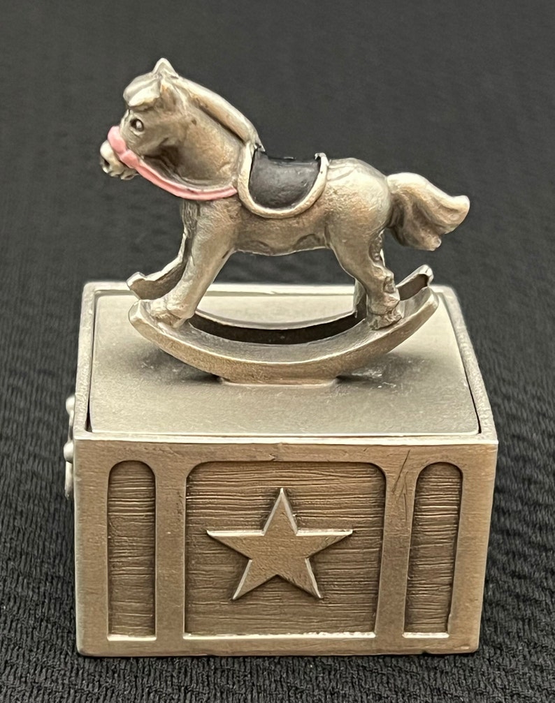 Vintage Selangor Fine Pewter Rocking Horse Trinket Box 1982 Hudson - Etsy