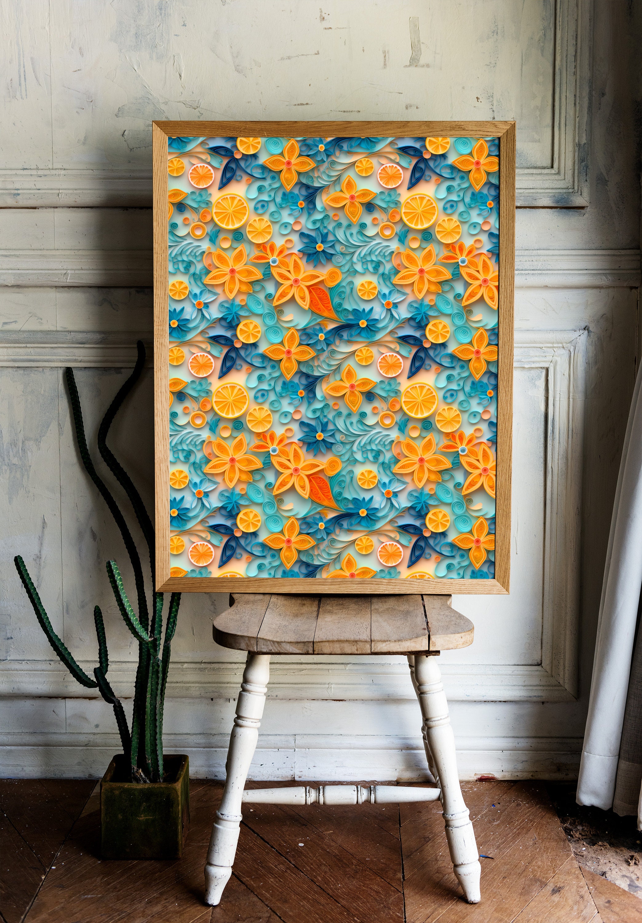 63 Seamless Summer Quilling Patterns: Beach Sun Flowers - Etsy