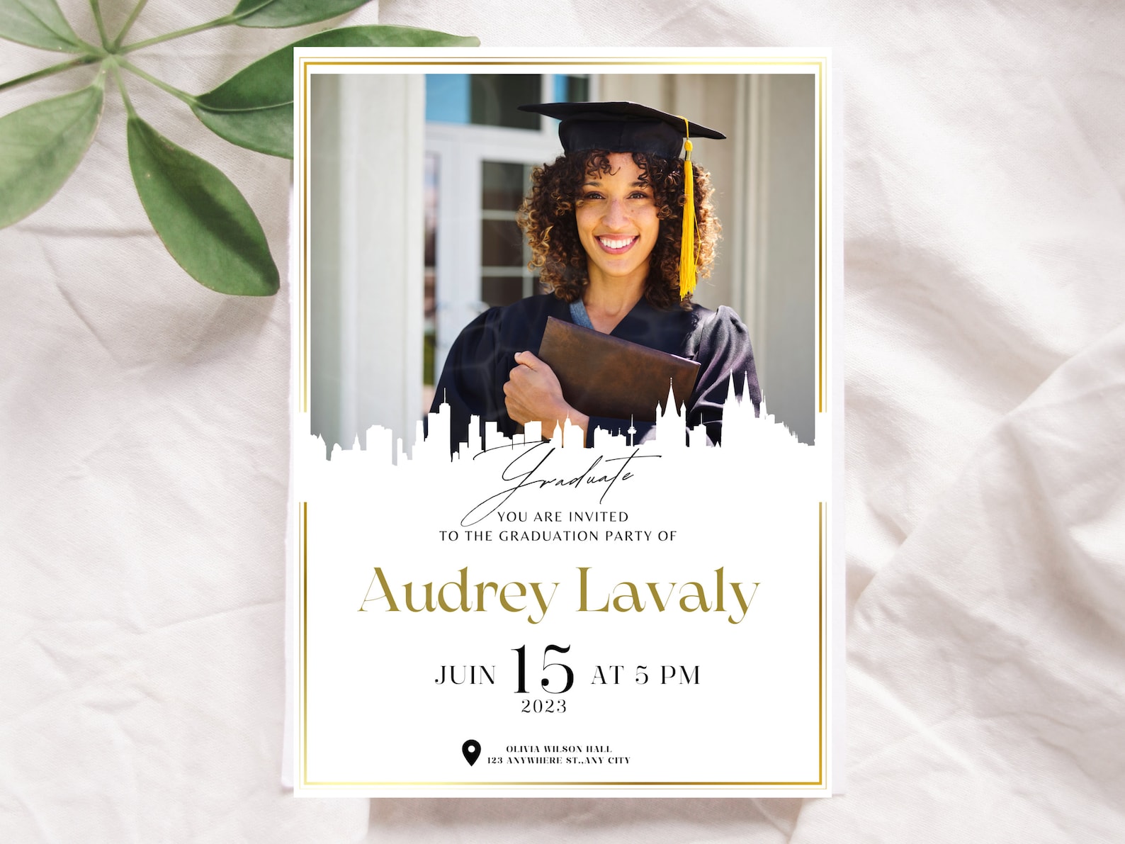 Architect Graduation Invitation Card | Modern Graduation Anounncment ...