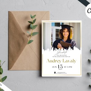 Architect Graduation Invitation Card | Modern Graduation Anounncment ...