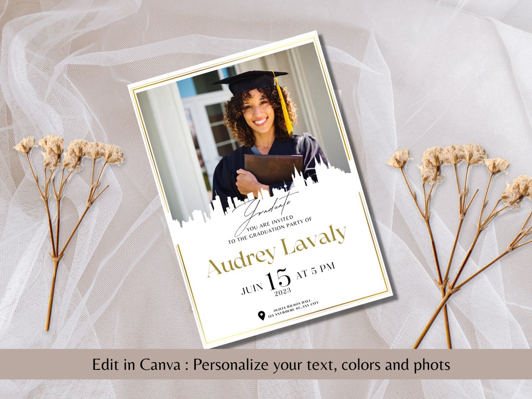 Architect Graduation Invitation Card Modern Graduation - Etsy