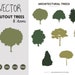 Architectural Vector Trees Bundle – Digital Cutout Collection for ...