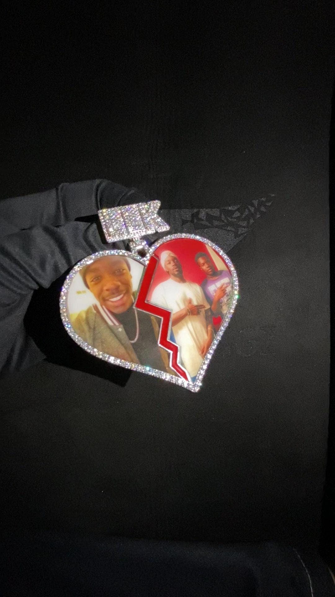 Custom Made Iced Out Hip Hop Memory Pendant Chunky Moissanite Pendant ...