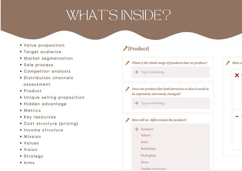 Notion Marketing Template for a New Business, Easy Framework, Notion ...
