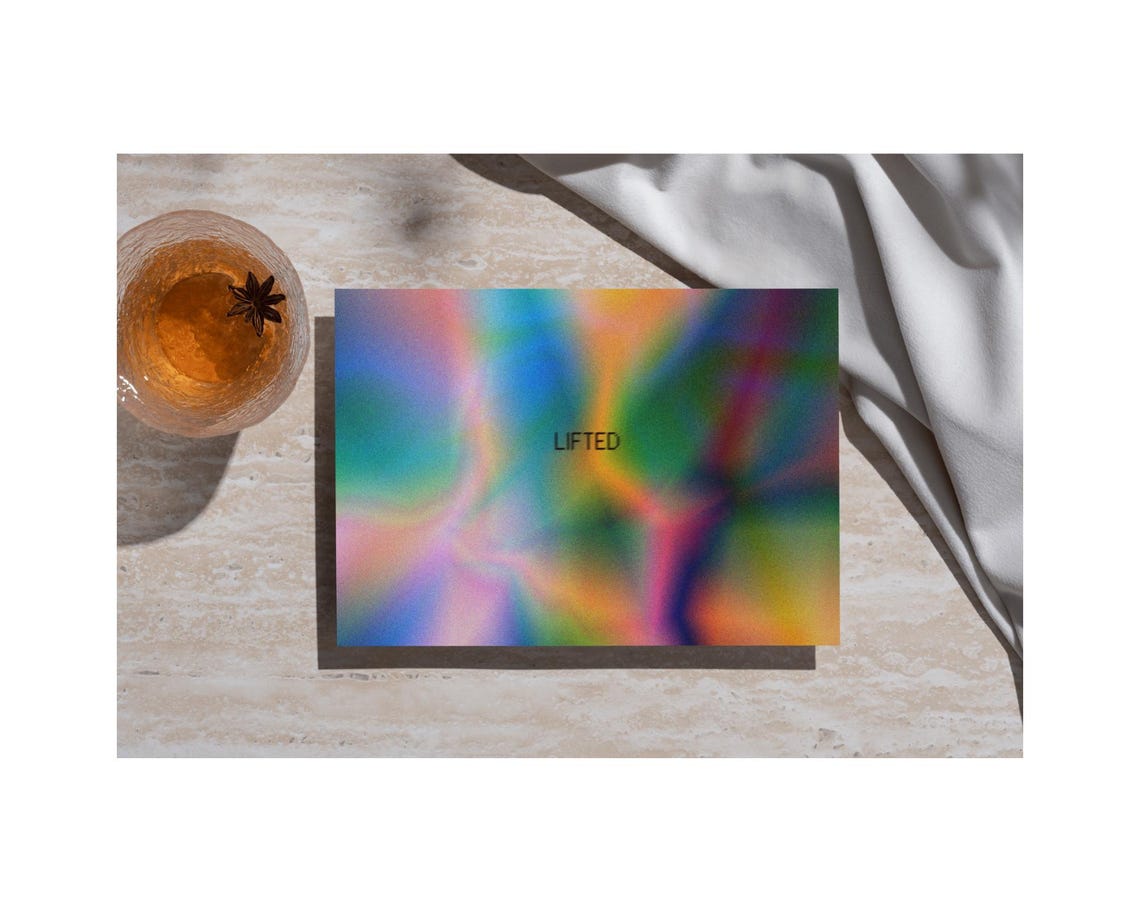 Psychedelic Vaporwave Art Print: Trippy Gradient Wall Decor (digital ...