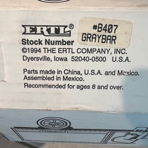 ERTL Graybar Christmas Model Truck - Etsy