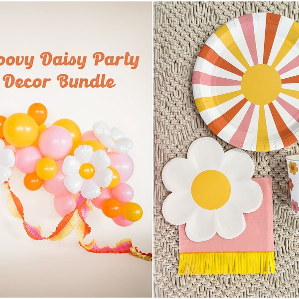 Daisy Party Decorations - Etsy