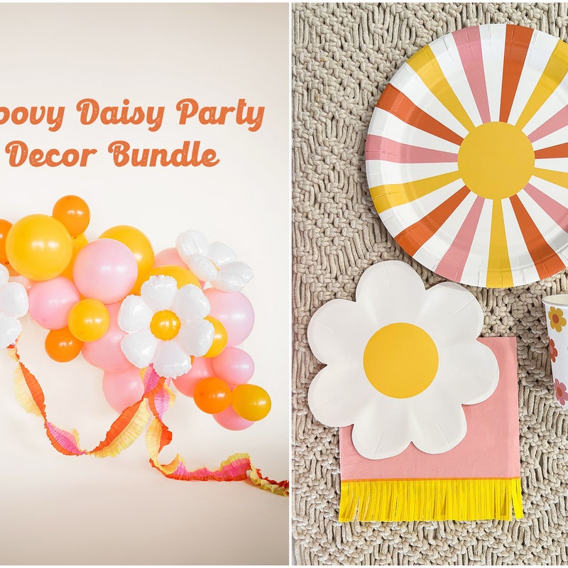 Daisy Party Decorations - Etsy