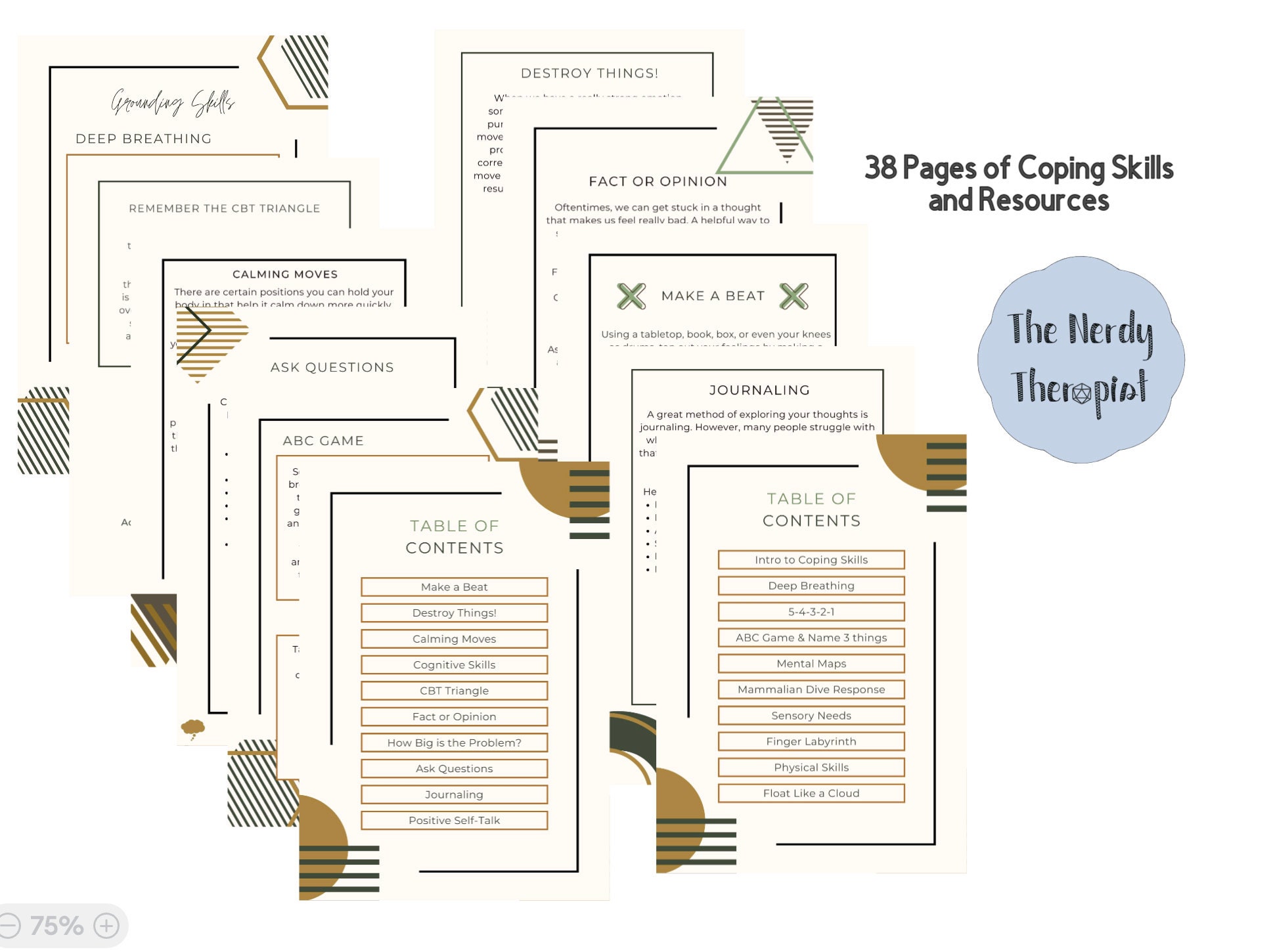 Coping Skills Handbook, Mental Health, SEL, Therapy, Counseling, School ...