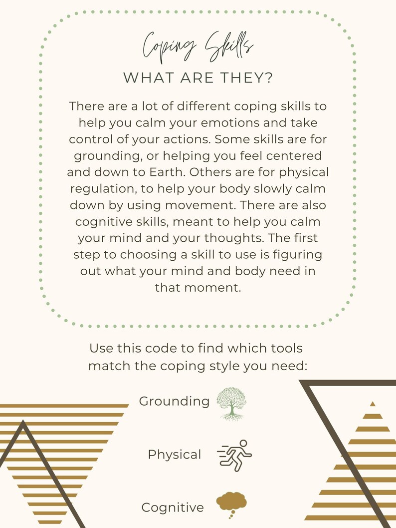 Coping Skills Handbook, Mental Health, SEL, Therapy, Counseling, School ...