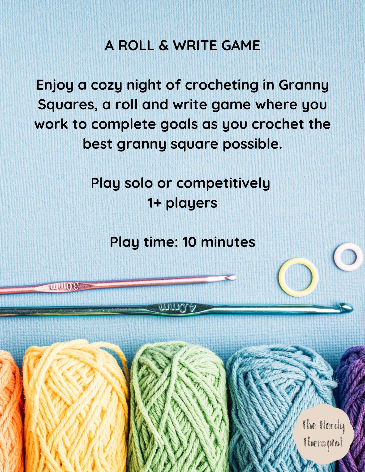 Granny Squares - A Roll and Write Board Game | Solo or Competitive Play ...
