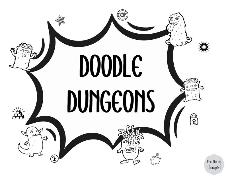 Doodle Dungeons Roll and Write Dungeon Crawl Board Game Dice Table Top ...