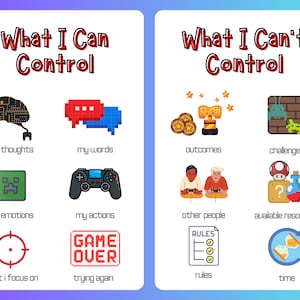 What I Can and Cannot Control Poster Info Sheet, Therapy Office Decor ...