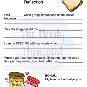 Peanut Butter Jelly Challenge Communication and Frustration Tolerance ...