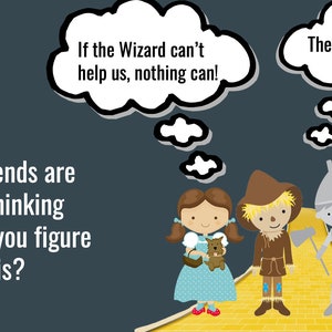 Thinking Errors Activity Wizard of Oz Themed Cognitive Distortions ...