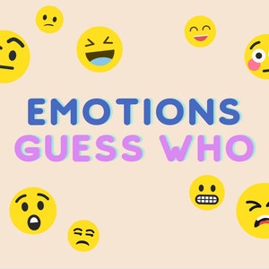 Emotions Guess Who - Etsy