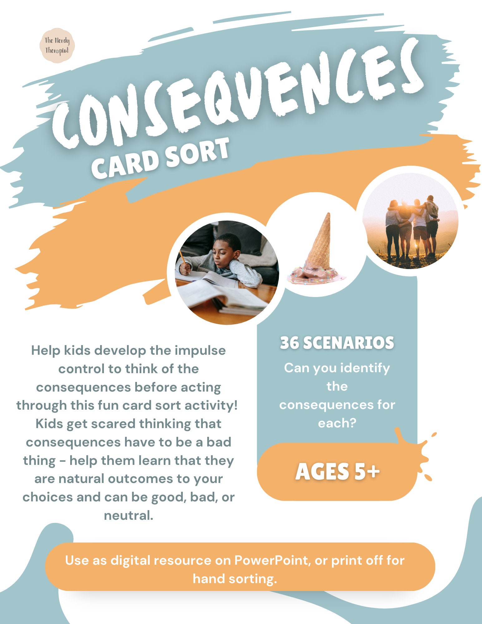 Consequences Card Sort Social Emotional Learning Impulse Control ...