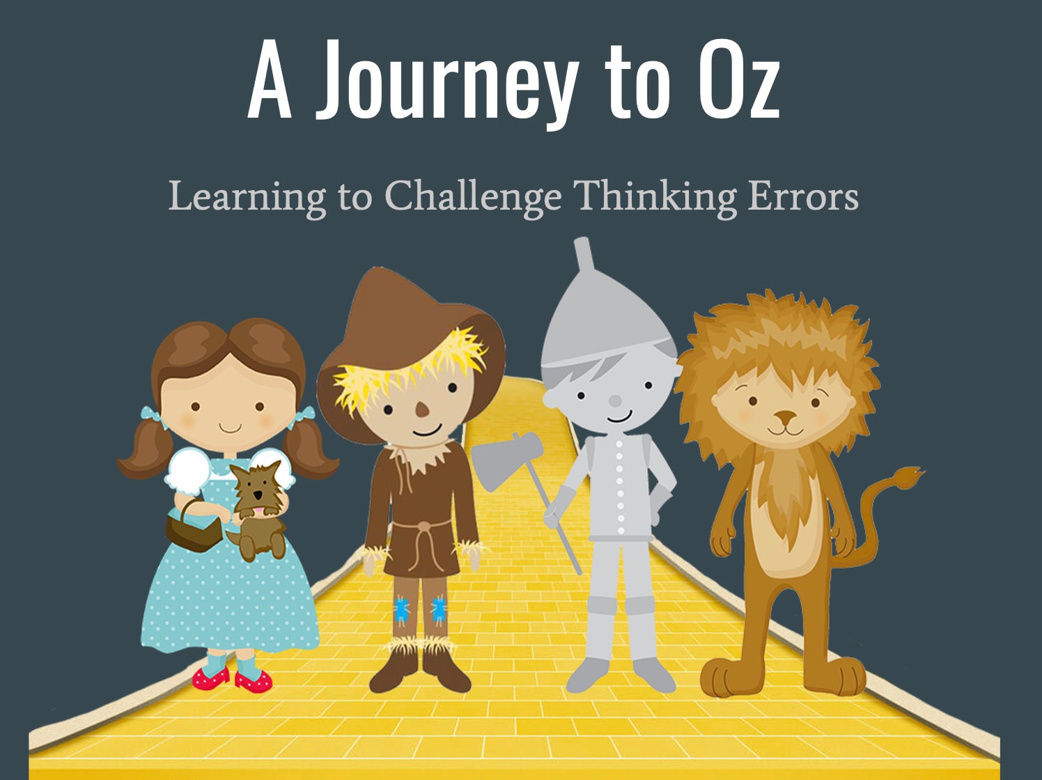 Thinking Errors Activity Wizard of Oz Themed Cognitive Distortions ...