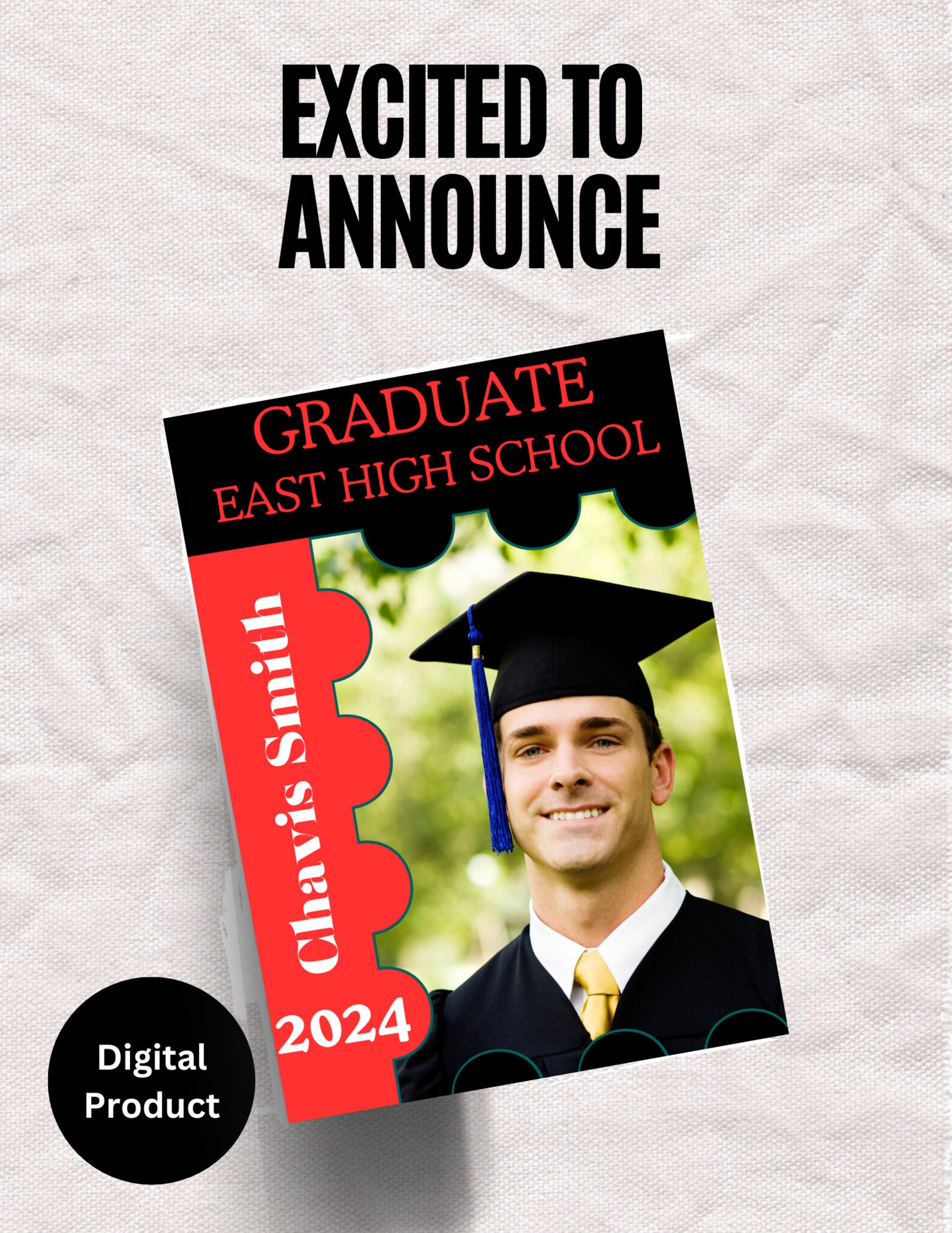 2024 Graduation Templates, Canva Template, Graduation Magazine Cover ...